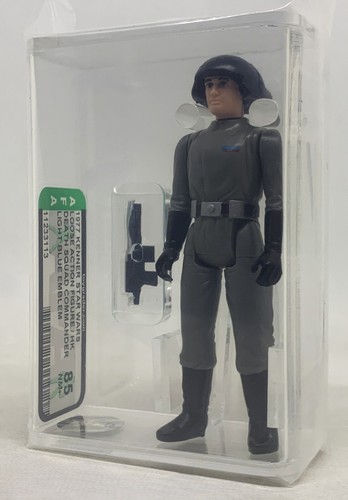 Kenner Star Wars Death Squad Commander Light Blue Emblem HK AFA 85 ...