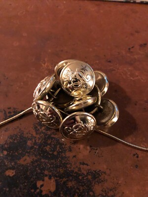 Gaunt London Replacement Buttons Military Double Sword Style Crown Gold ...