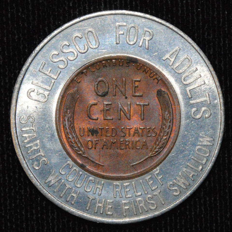 1951 Dr. Drake's Cough Remedy Encased Coin (02940) | eBay