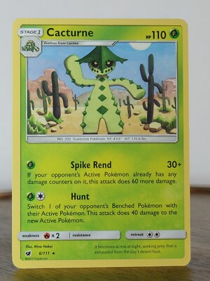 Cacturne - Crimson Invasion - singles - 6/111 - Pokemon TCG - Rare | eBay