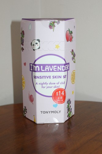 TONY MOLY I'M LAVENDER SENSITIVE SKIN SET 2 SHEET MASKS 1 SLEEP MASK 1 ...