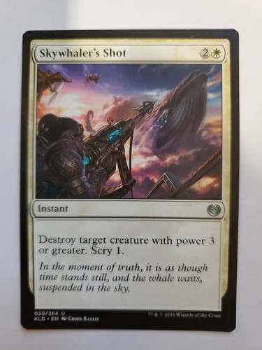 MTG Magic The Gathering Card Skywhaler's Shot Instant White Kaladesh ...