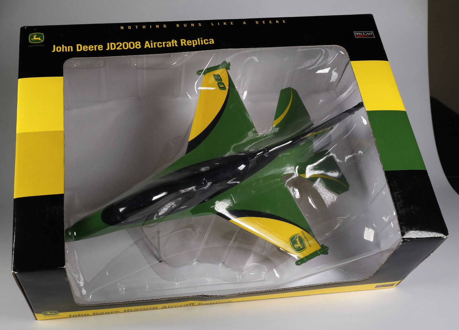 SpecCast John Deere JD2008 Airplane #46010 Die Cast Metal Toy Replica 1 ...