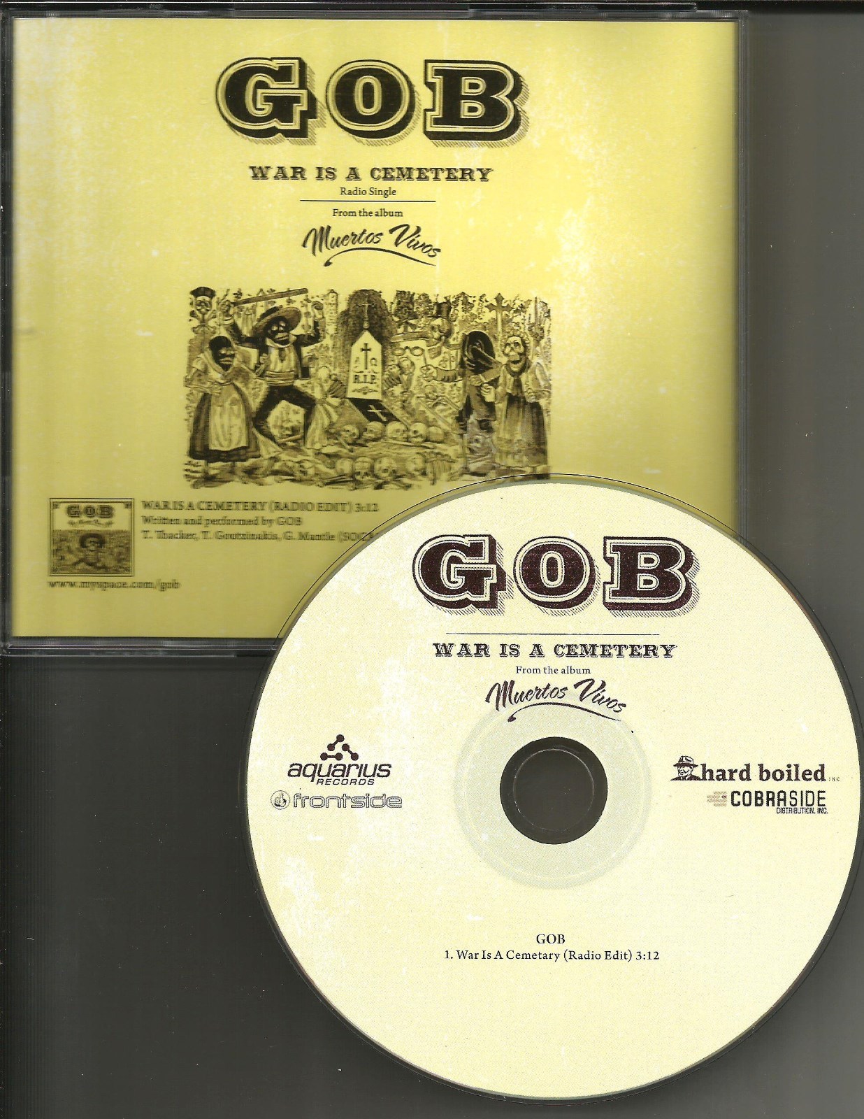 GOB w/ TOM of SUM 41 war is a cemetery RARE EDIT PROMO DJ CD Single ...