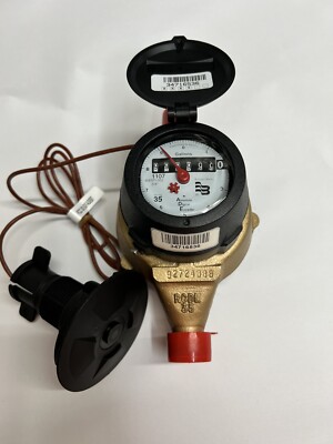 Badger 3/4x3/4 M35 Meter With Ade Register 4 Wheel Gallons. 9 Inches ...
