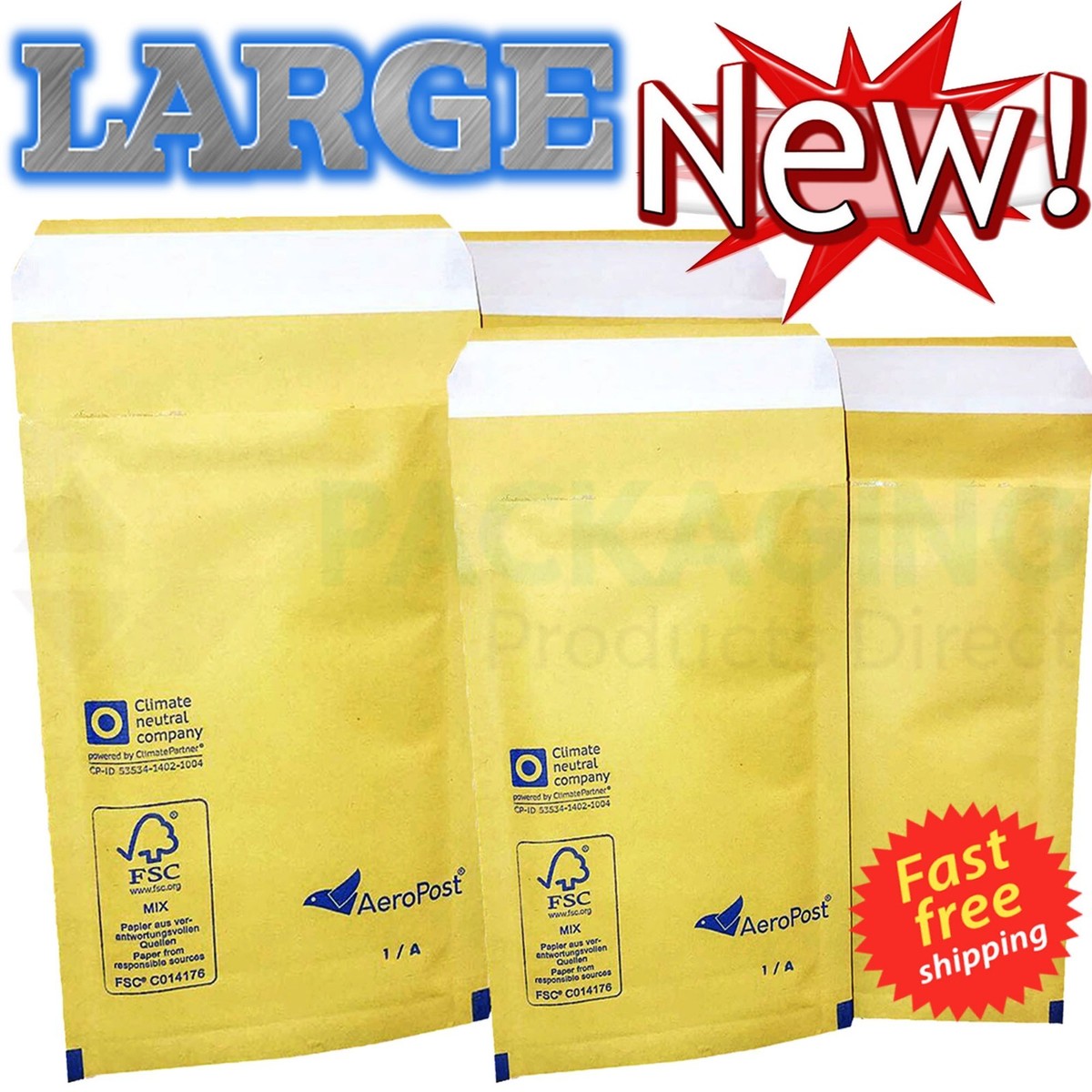 Large Shipping Envelopes Paper Shipping Bag Papieropak E Green