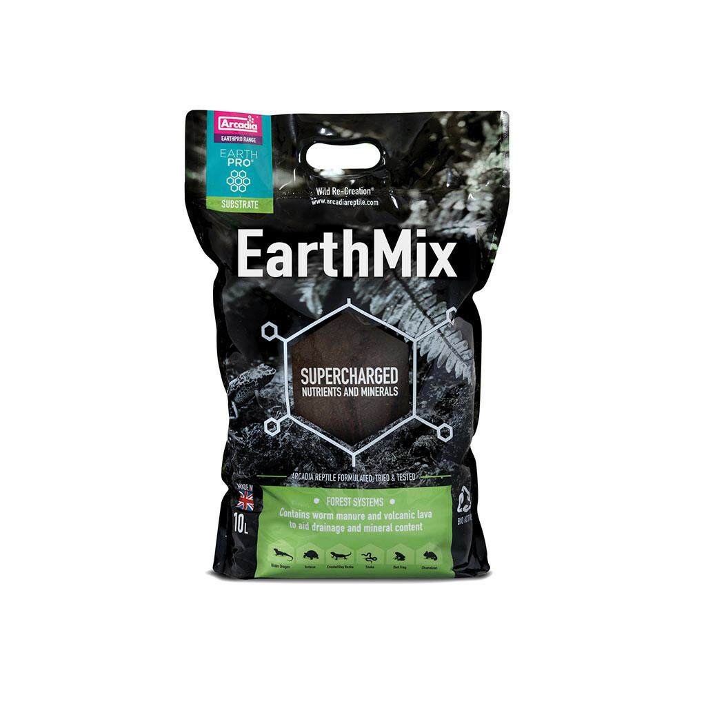 Arcadia Earth Mix & Earth Mix Arid 5L / 10L Reptile Organic Bio-Active ...
