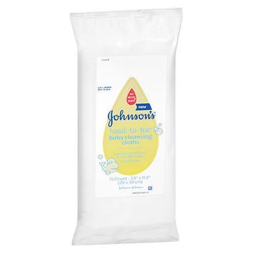 Head To Toe Cleansing Cloths Extra Large 15 Each By Johnson's ...