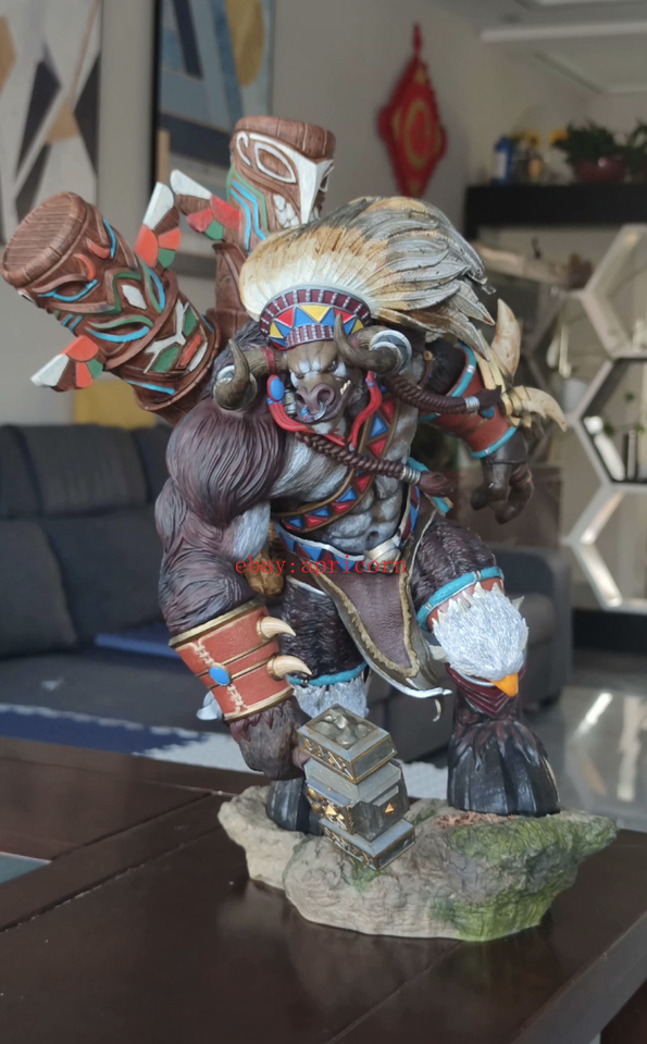 World of Warcraft Tauren Statue Resin Figure Model Collectible Private ...