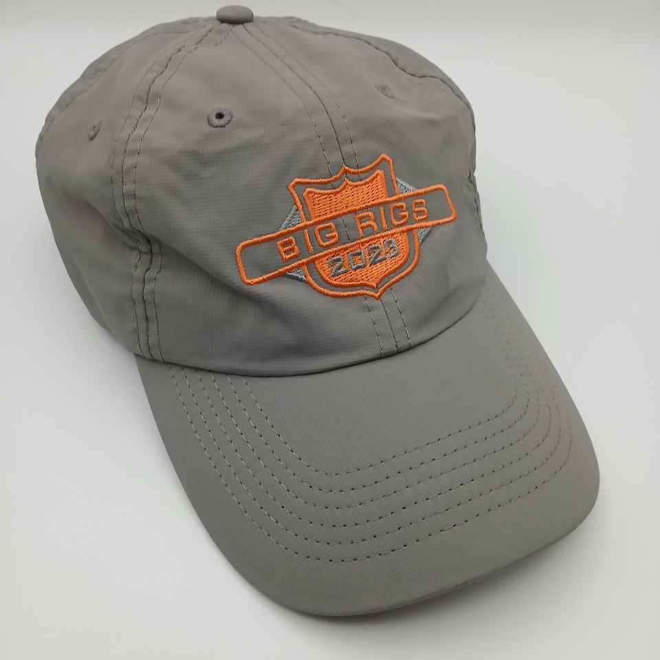 Big Rigs 2023 Hat Golf Cap Strap Back Gray Orange Script Logo Imperial ...
