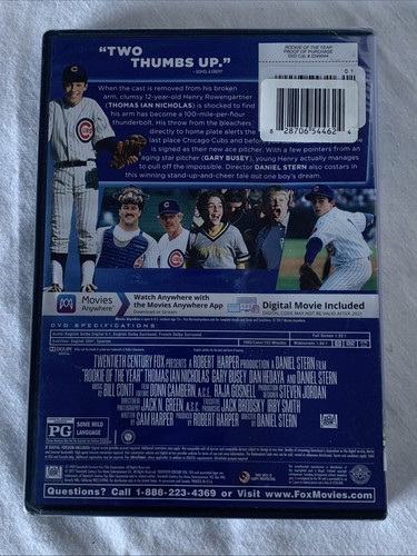Rookie Of The Year New Sealed DVD PG Baseball Movie | eBay