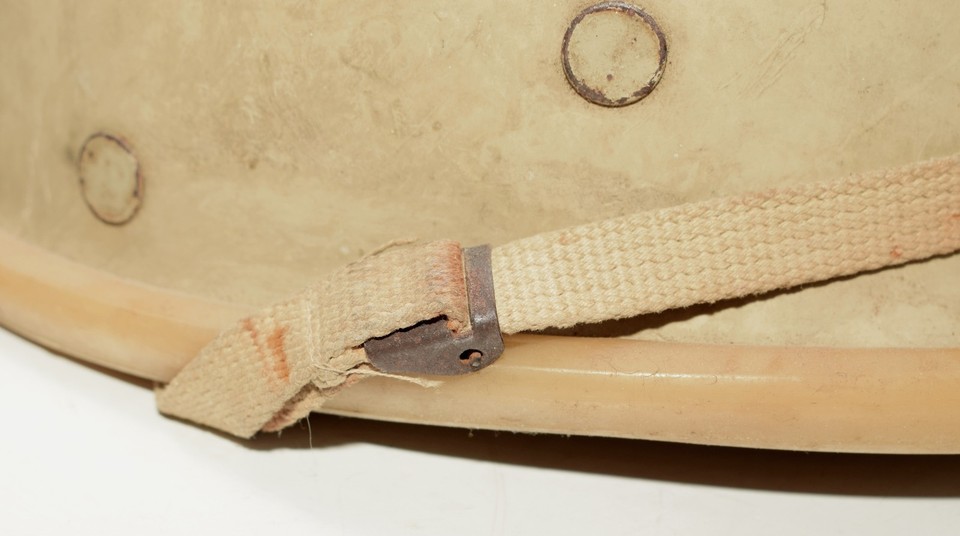 Original Iraq Gulf War Iraqi Army Tan M90 Helmet w/ Rubber Bumper and ...