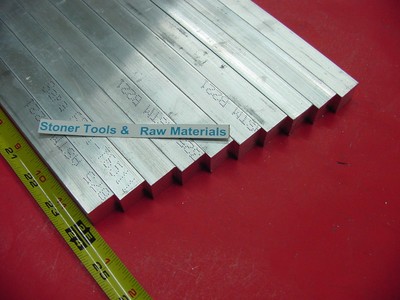 10 Pieces 3/4"x 3/4" ALUMINUM 6061 SQUARE FLAT BAR 24" long T6511 New ...