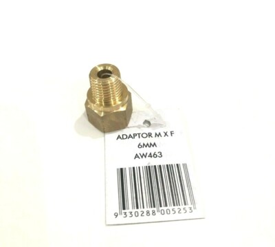 Austworld AW463 6mm 1/4" MI x FI Brass Adaptor Fitting | eBay Australia