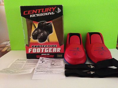 Century Kickboxing Protective Footgear Red Size 5-6 | eBay