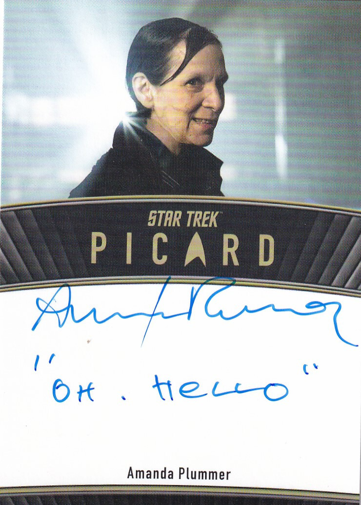 Star Trek Picard Season 2 & 3 Autograph Inscription Amanda Plummer "Oh ...