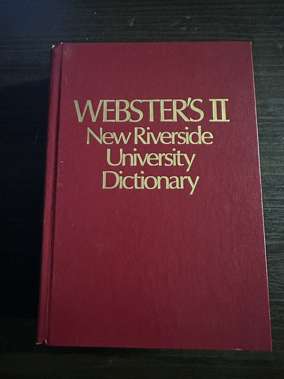 Vintage 1984 Webster’s II New Riverside University Dictionary 1,536 ...