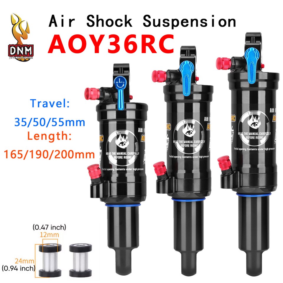 DNM Dual Air Shock Mountain Bike Bicycle Suspension Rear Shock 165/190 ...