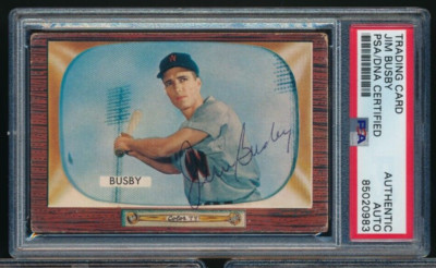 1955 Bowman #166 Jim Busby signed auto autograph PSA/DNA deceased | eBay