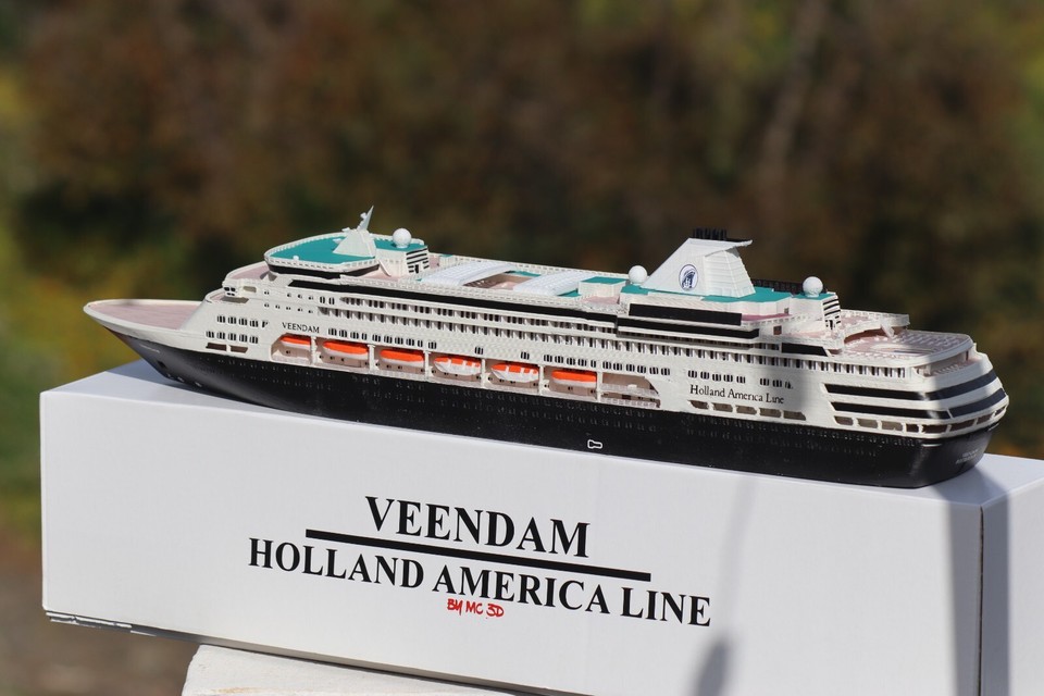 Rare Holland America Line' Veendam Cruise Ship Model 1:420 | eBay