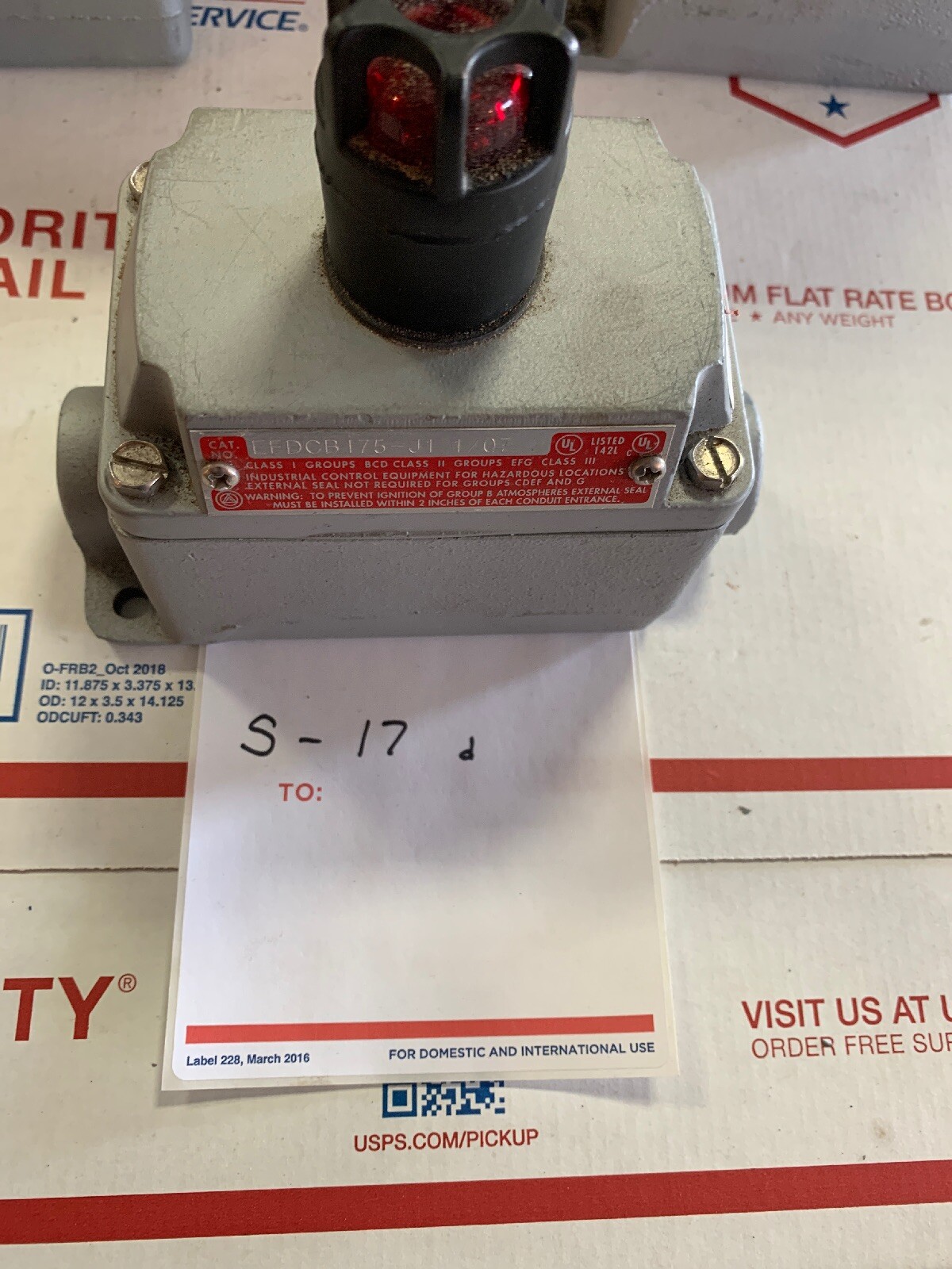 APPLETON EFDCB175-J1 EXPLOSION PROOF WITH LIGHT New In Box 3/4” | eBay