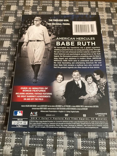 American Hercules: Babe Ruth (DVD, 2015) for sale online | eBay