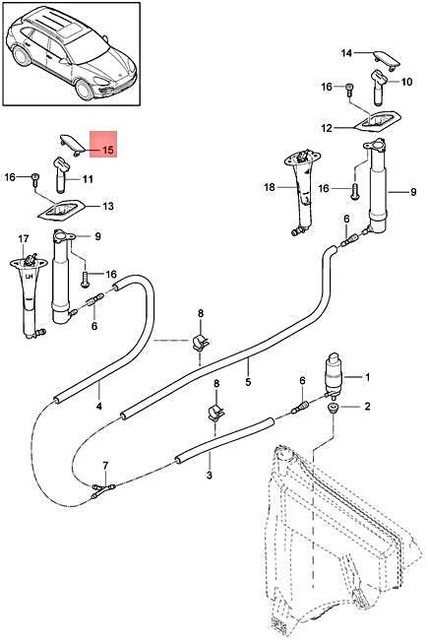 Genuine Porsche Cayenne 92a Air Guide Right Primed 95850533400G2X for ...
