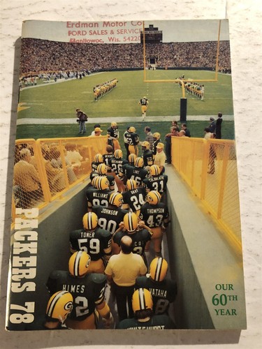 1978 GREEN BAY PACKERS Official Media Guide Press BART STARR James ...