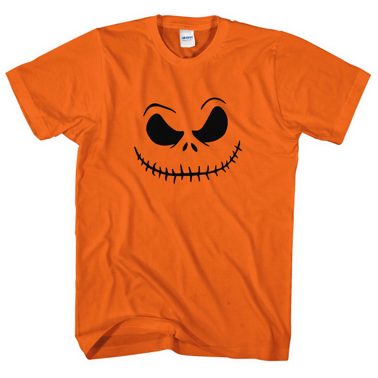 Smiling Jack T-Shirt Scary Halloween Top Glow in the Dark Print O ...