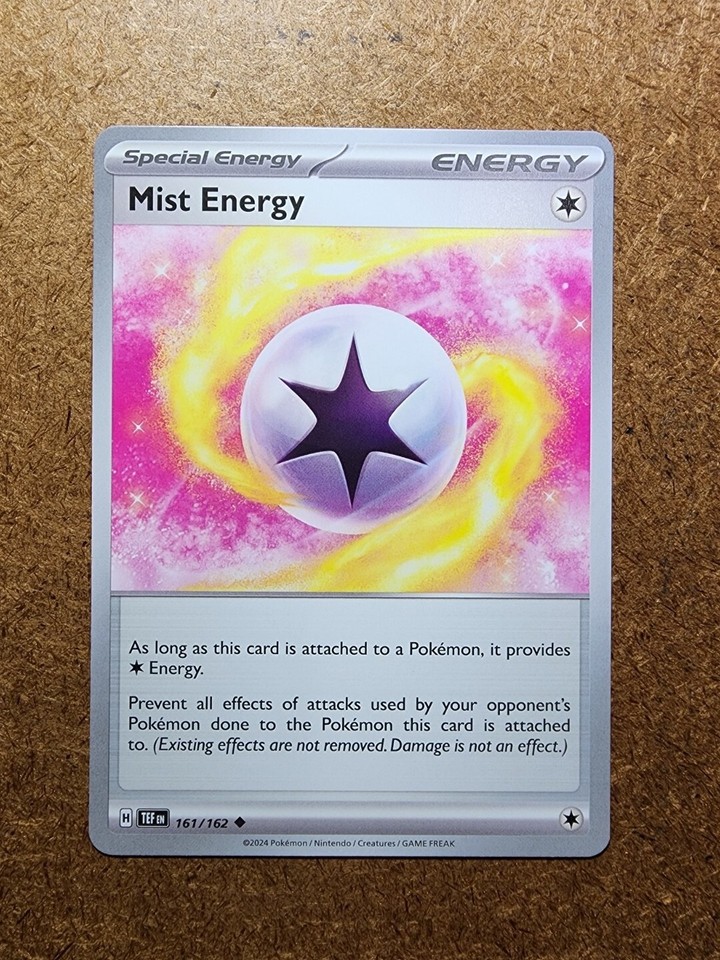 Mist Energy 161/162 Temporal Forces - Energy Pokemon Card *Pack Fresh ...