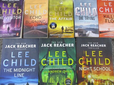 Lee Child Novels Paperbacks & Hardcover Large Selection Combined ...