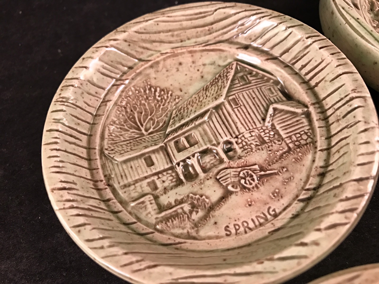 LOT DE COASTERS VINTAGE DUNCAN ENTERPRISES CERAMICS QUATRE SAISONS 1982 ...