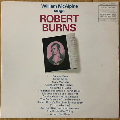 WILLIAM McALPINE Sings Robert Burns U.K MUSIC FOR PLEASURE VG+/EX | eBay Australia