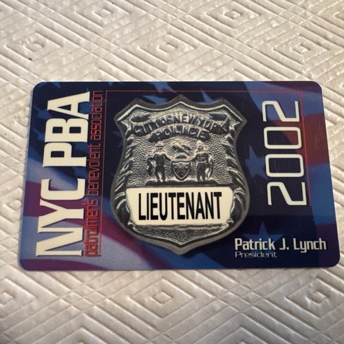 Obsolete 2002-NYPD Patrolmen’s Benevolent Association PBA Card Marked ...