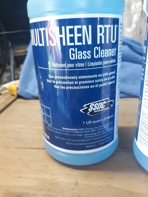 SSDC Multisheen RTU Glass Cleaner 1 Quart Bottles 1112114 for sale ...