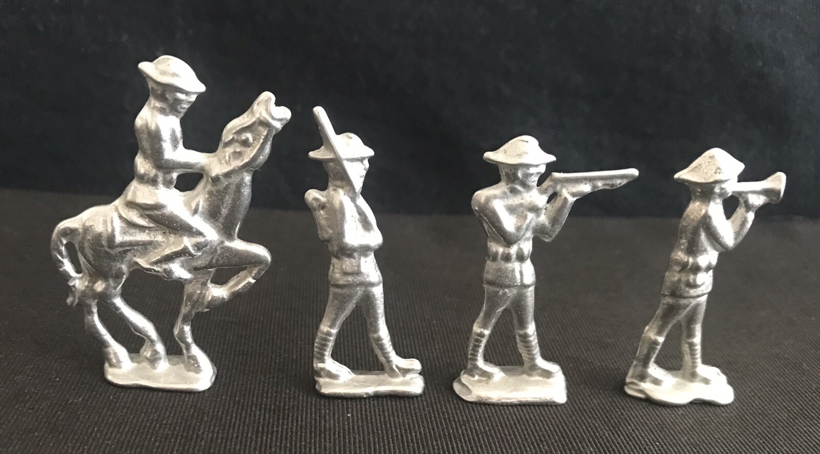 Vintage Pewter Toy Soldiers Military Army War Band Of Brothers Metal ...