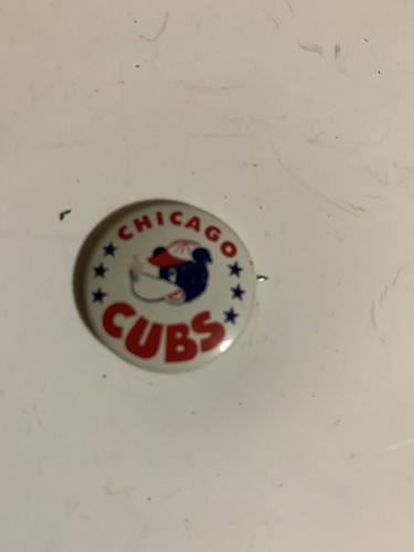 CHICAGO CUBS VINTAGE Crane Potato Chips Pin Pinback 7/8" Pin 1960's ...