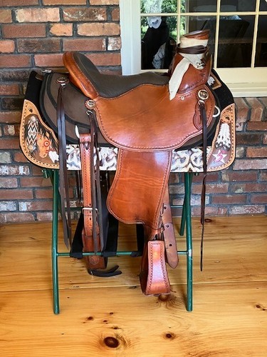 BUILT JUNE 2023 ABOUT THE HORSE DAVE GENADEK SADDLE , BLACK RHINO 15.5 ...