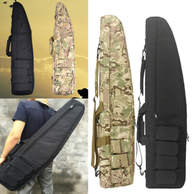 1m 1.2m Tactical Gun Bag Air Rifle Slip Bag Carry Case Foam Padded and ...