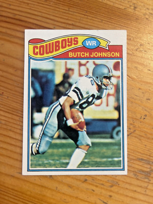 1977 Topps Butch Johnson Football Card –Dallas Cowboys - #516 / Near ...