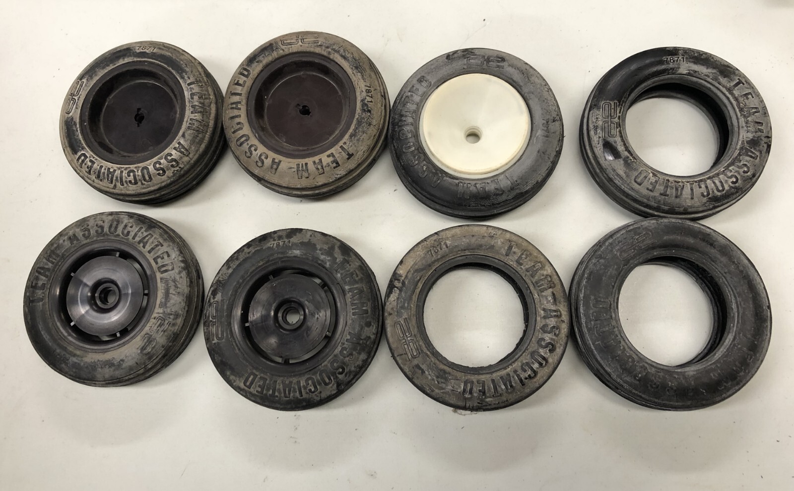 VINTAGE ASSOCIATED RC10T FRONT & REAR TIRES & RPM WHEEL Lot | eBay