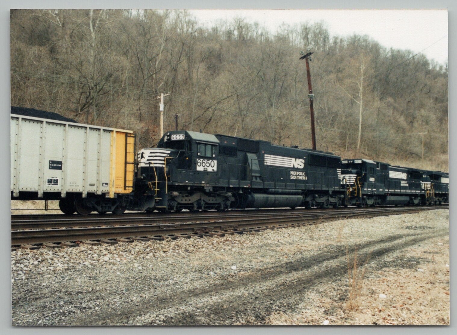 Railroad Photo - Norfolk Southern #6650 SD60 Locomotive 1990s Freight ...