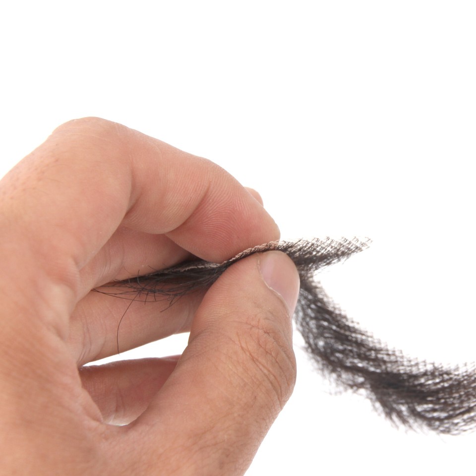Hand Made Swiss Lace Mustache Human Hair Mustache Long Beard for Men's ...