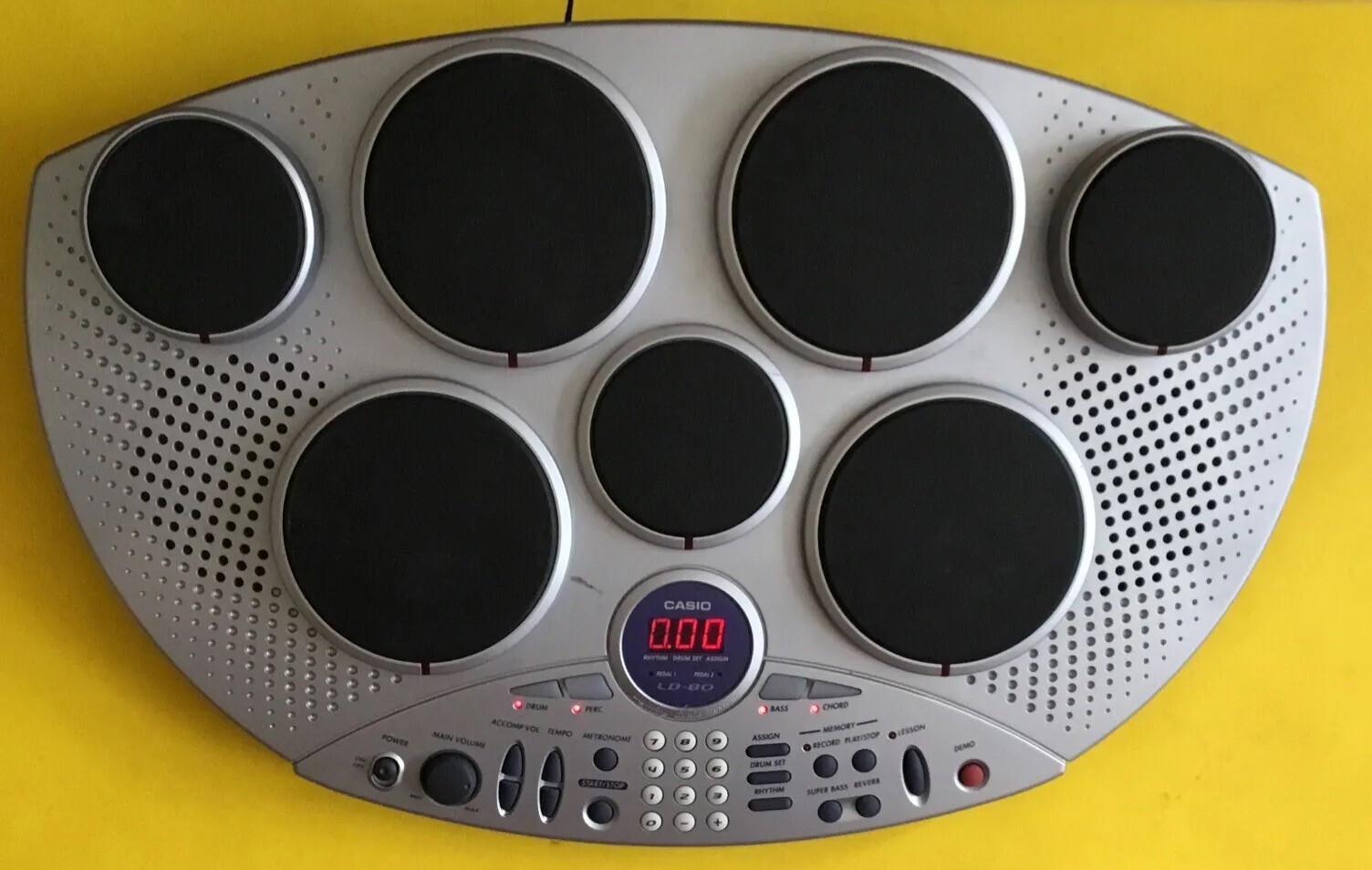 Casio LD-80 Portable Electric Drum Set-AC Power Adapter Wire Rebuilt ...
