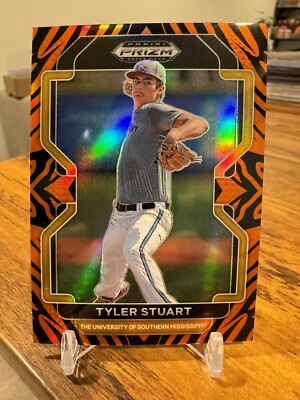 2022 Prizm Draft Picks Baseball #PDP179 Tyler Stuart Tiger Prospect RC ...