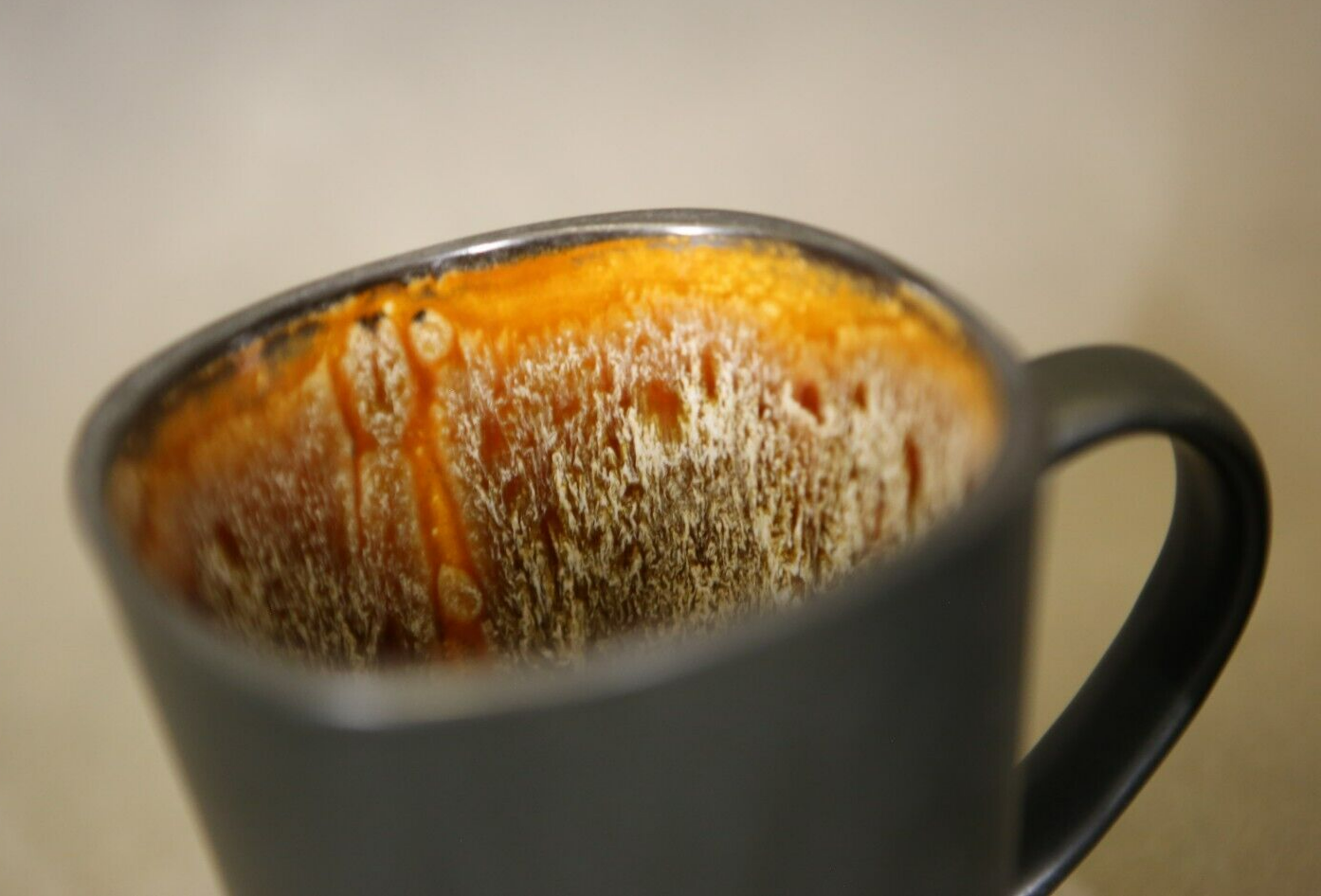 Tall Black Ceramic Coffee Tea Mag Cup 13oz Set OF 4 Used | eBay