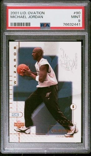 2001-02 Upper Deck Ovation Michael Jordan #90 PSA 9 Mint Wizards 1st ...
