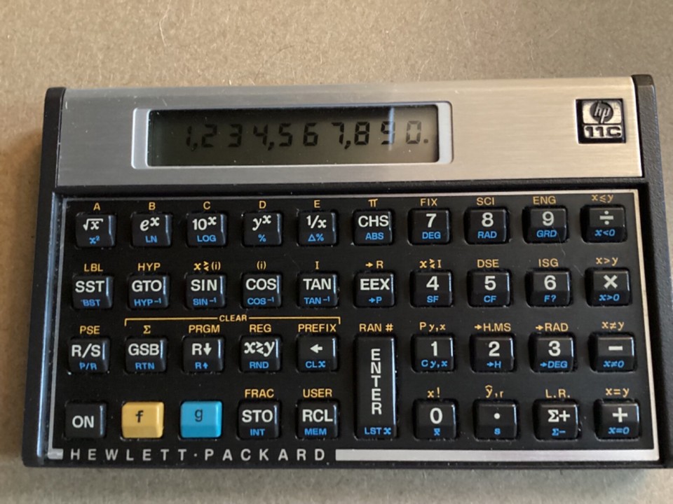 Vintage Hewlett Packard HP 11C Scientific Calculator And Manual ...