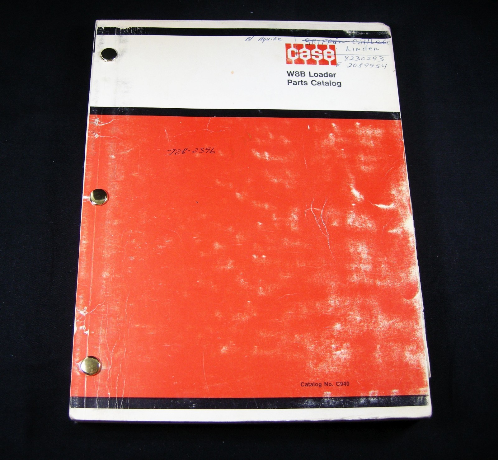 CASE W8B Wheel Loader Tractor Parts Manual Book Catalog List OEM | eBay