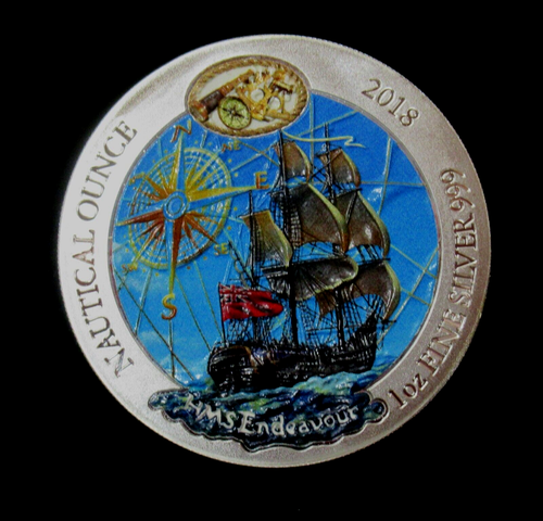 Rwanda 50 Amafaranga 2018 Nautical 1 Oz .999 Fine Silver Gem of the ...